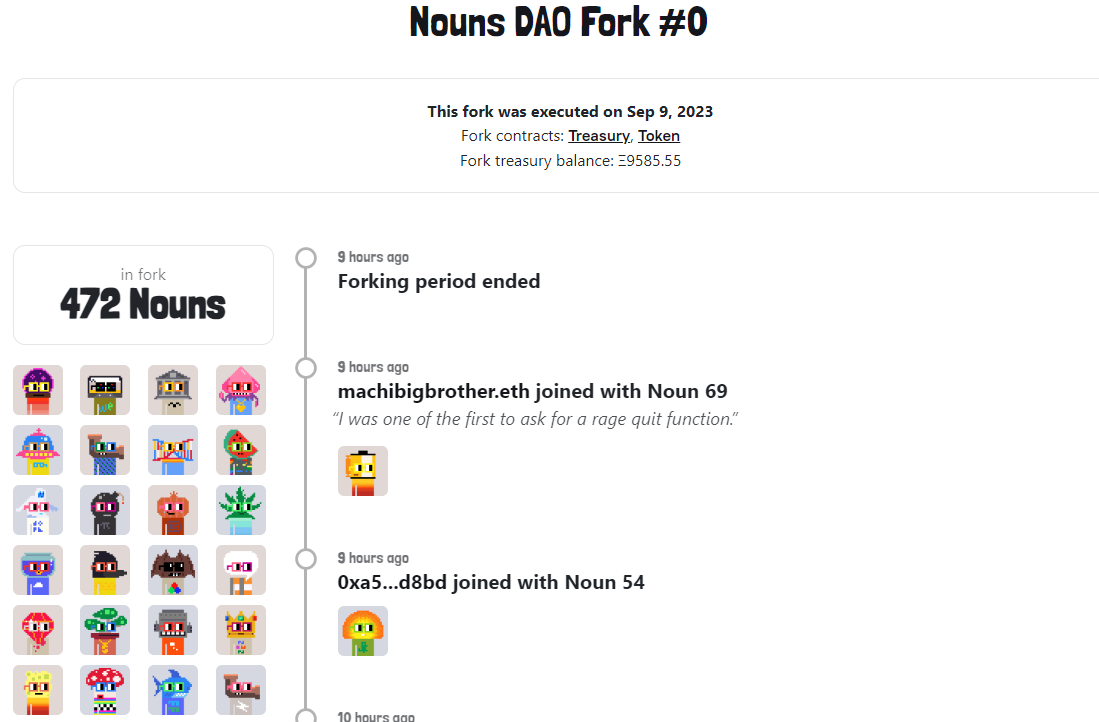 Nouns DAOついにハードフォーク！ - NFT NEWS Japan